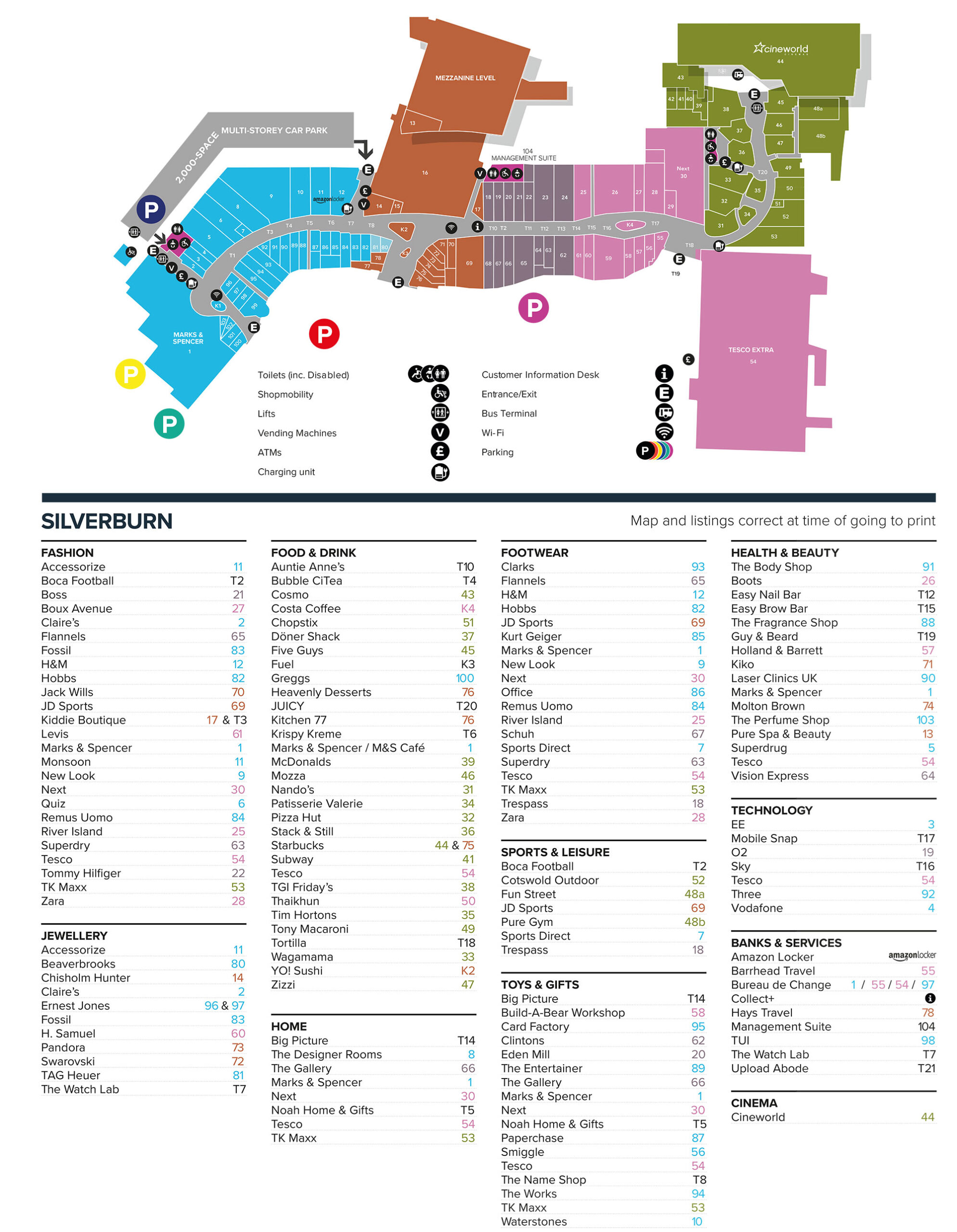 Centre Map - Silverburn Shopping Centre