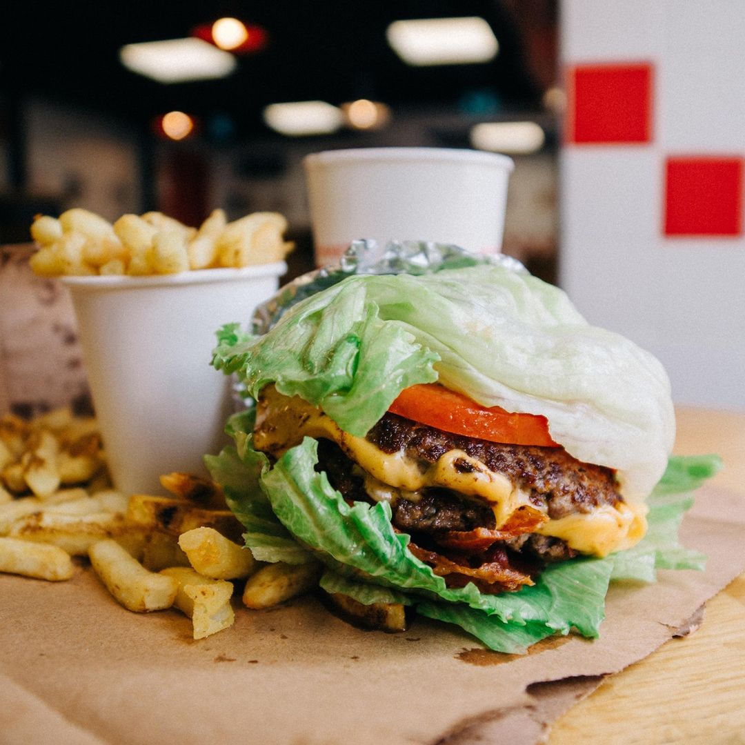 Lettuce Wrap Burger Five Guys - Silverburn Shopping Centre