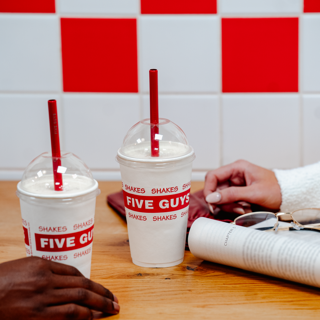 Cinnamon Bun Milkshakes at Five Guys - Silverburn Shopping Centre